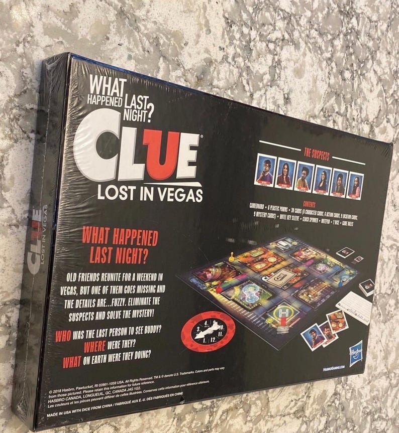 Clue What Happened Last Night? Lost in Vegas - Etsy