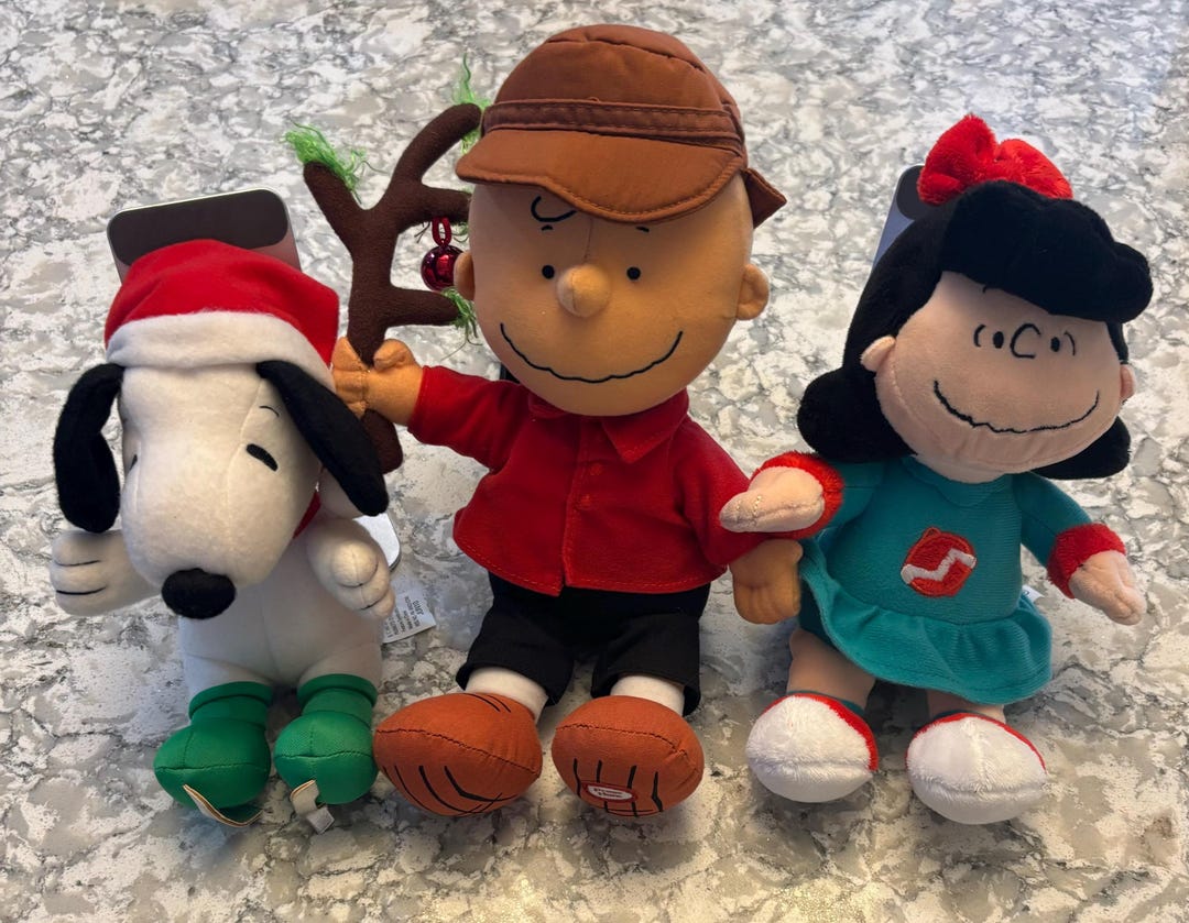Peanuts Christmas Plush Bundle - Etsy