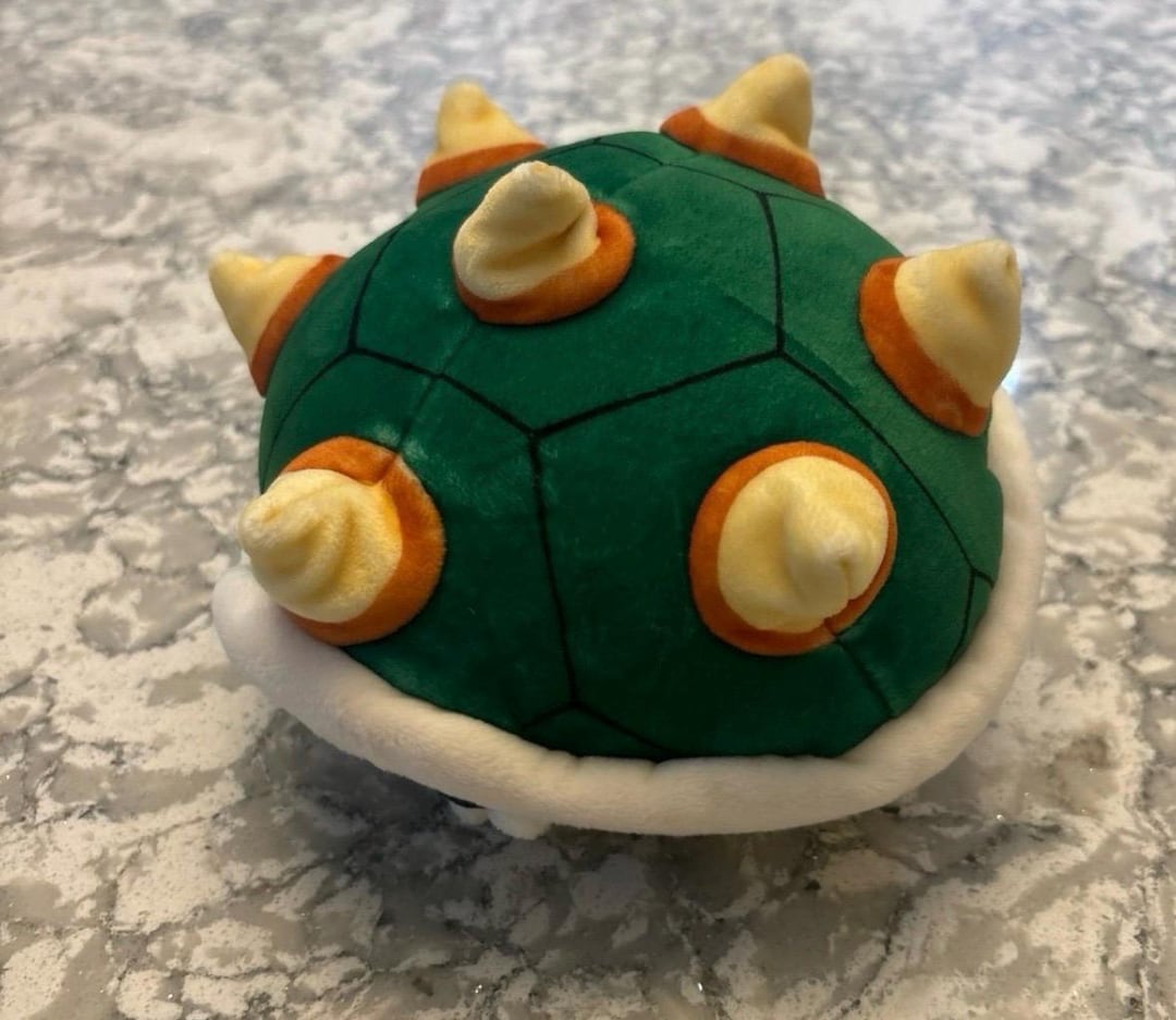 Super Mario Bros Bowser Shell Plush - Etsy