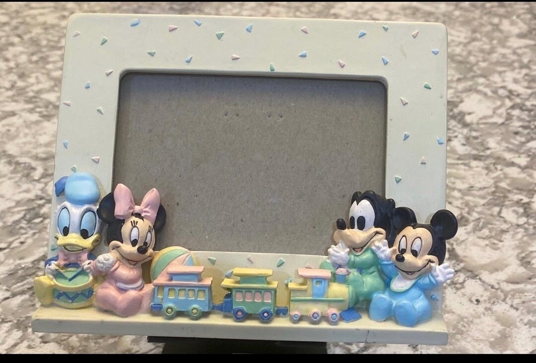 Walt Disney 3 X 5 Picture Frame Mickey Mouse Donald Duck Minnie and ...