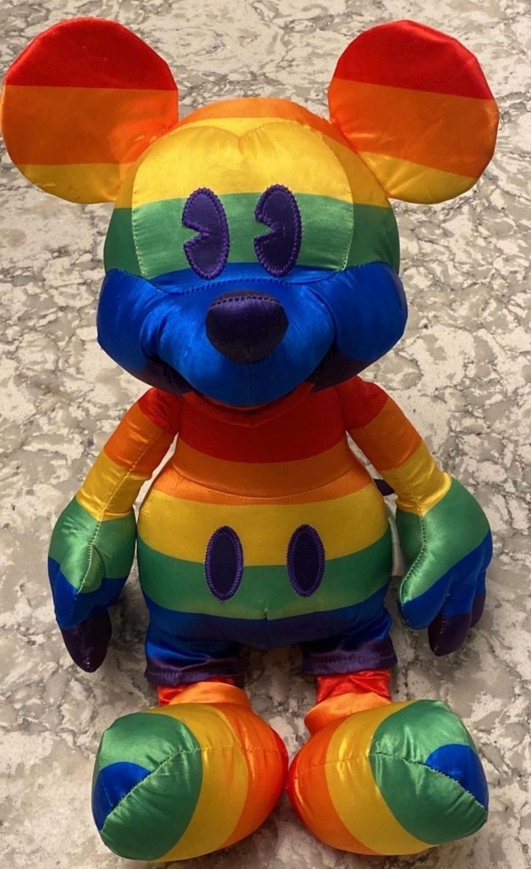 Disney Mickey Mouse Rainbow Plush Doll - Etsy