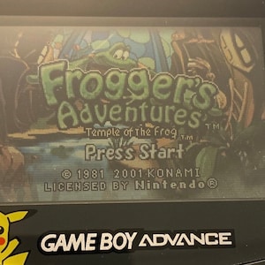 Froggers Adventures Temple of Frog for Nintendo Gameboy Advance - Etsy
