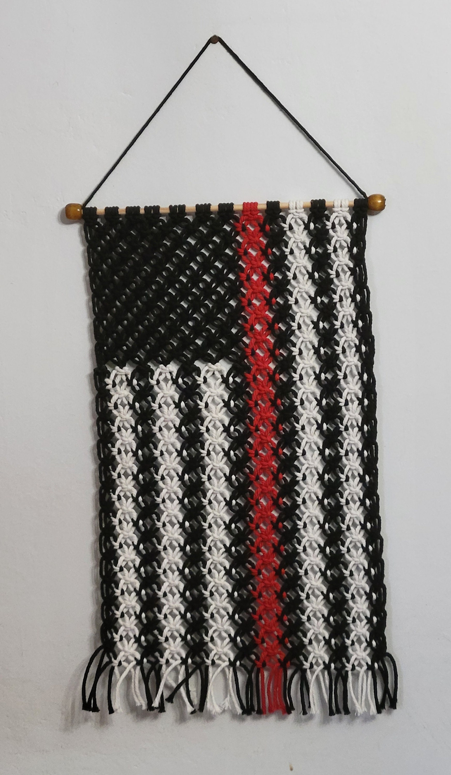 Handmade Macrame US Flag. - Etsy