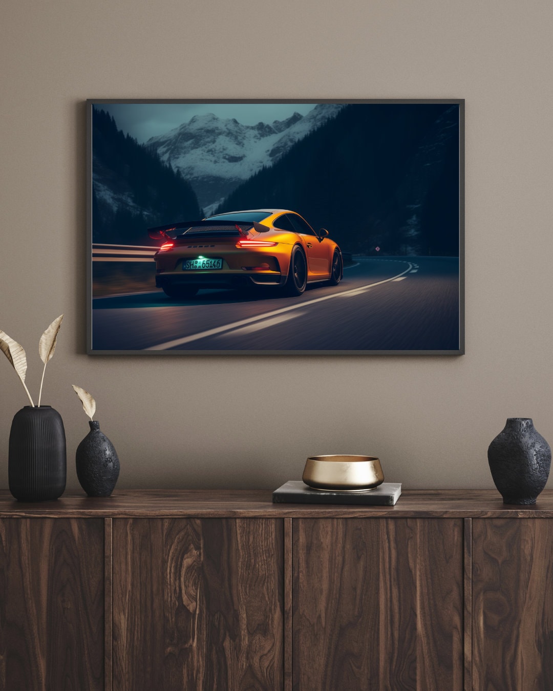Porsche Car Digital Art, Wallpaper, Digital Download - Etsy