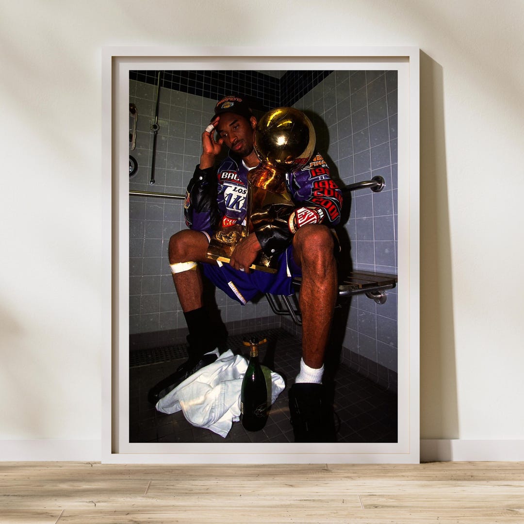 Kobe Bryant Legendary Championship Locker Room Moment Poster, High ...