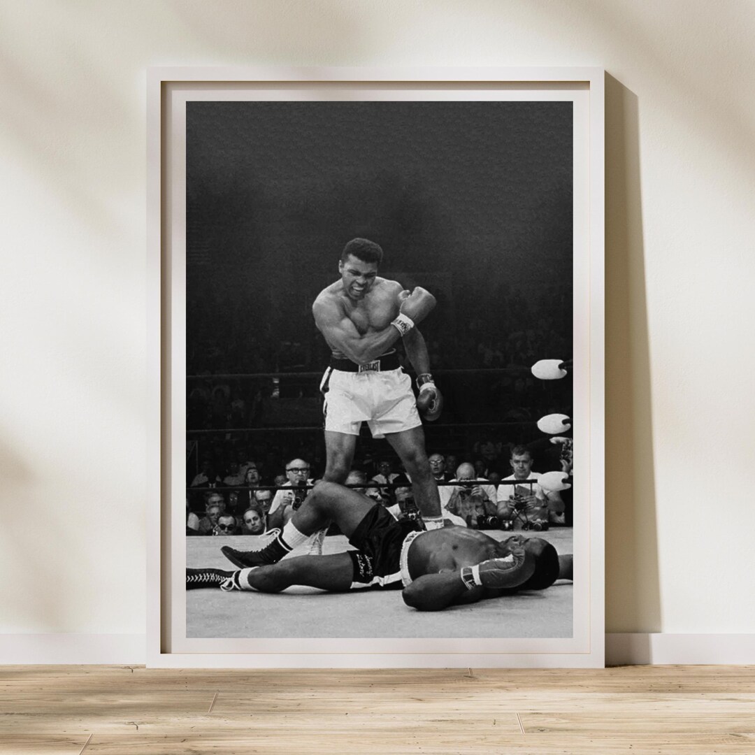 Muhammad Ali Poster, Muhammad Ali Print Art, Black & White Sports ...