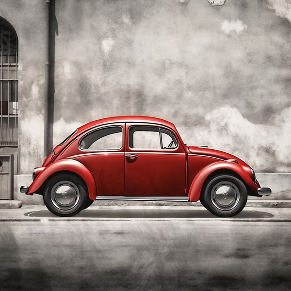 Vw Beetle Art - Etsy
