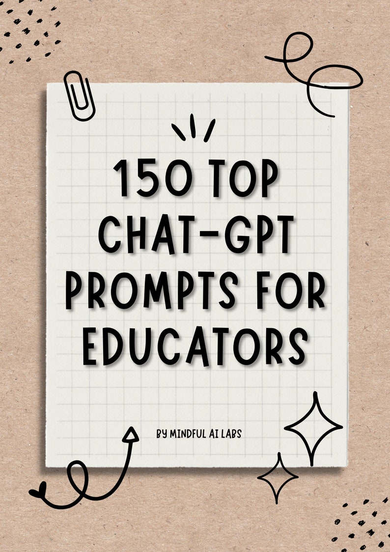 150 Chat-gpt Prompts for Educators - Etsy