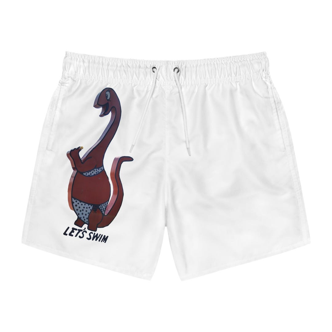 Let's Swim Dino Swim Trunks AOP - Etsy
