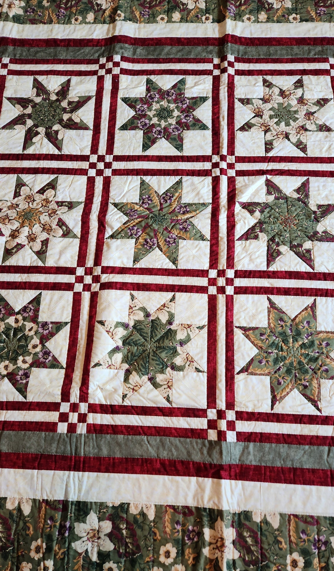 Lemoyne Stack and Wack Star Full Sized Handmade Quilt - Etsy