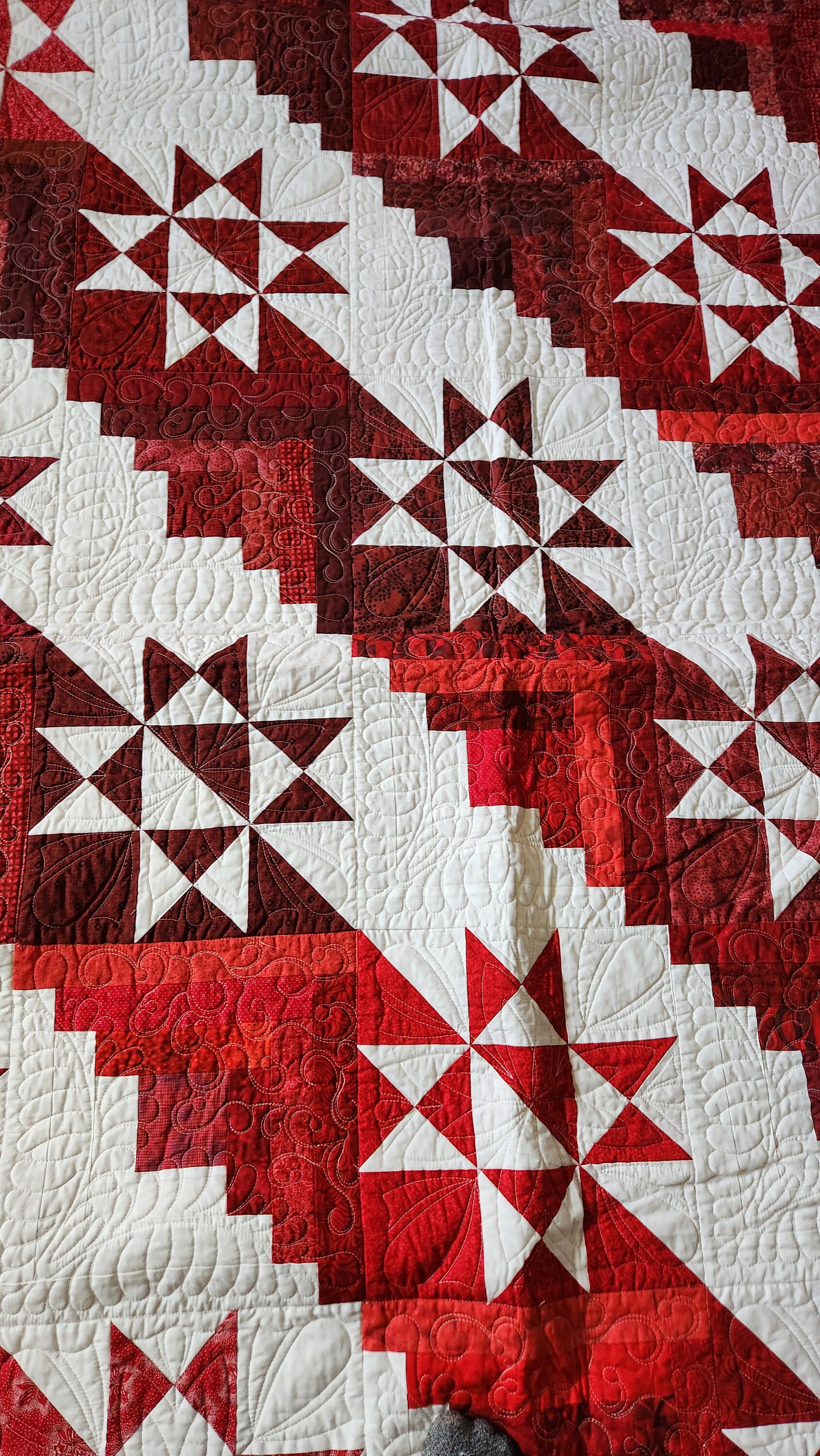 Shadow Stars in Shades of Red - Etsy