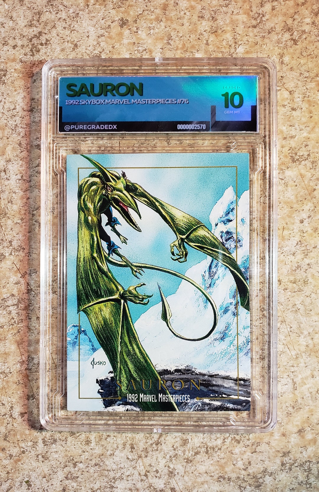 1992 Marvel Masterpieces, Sauron 76, Progradedx 10 Gem Mint. - Etsy