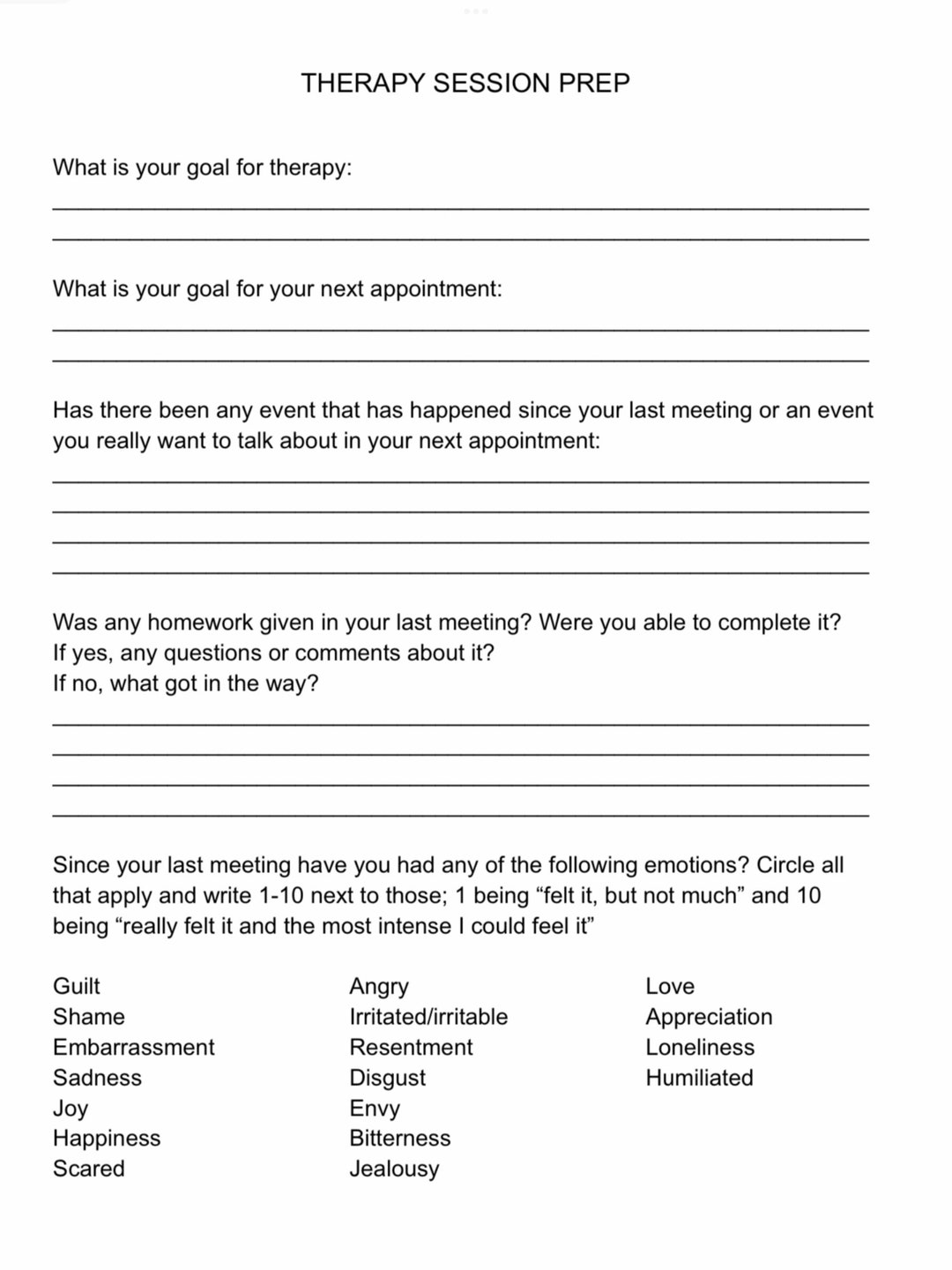 Therapy Session Planner - Etsy