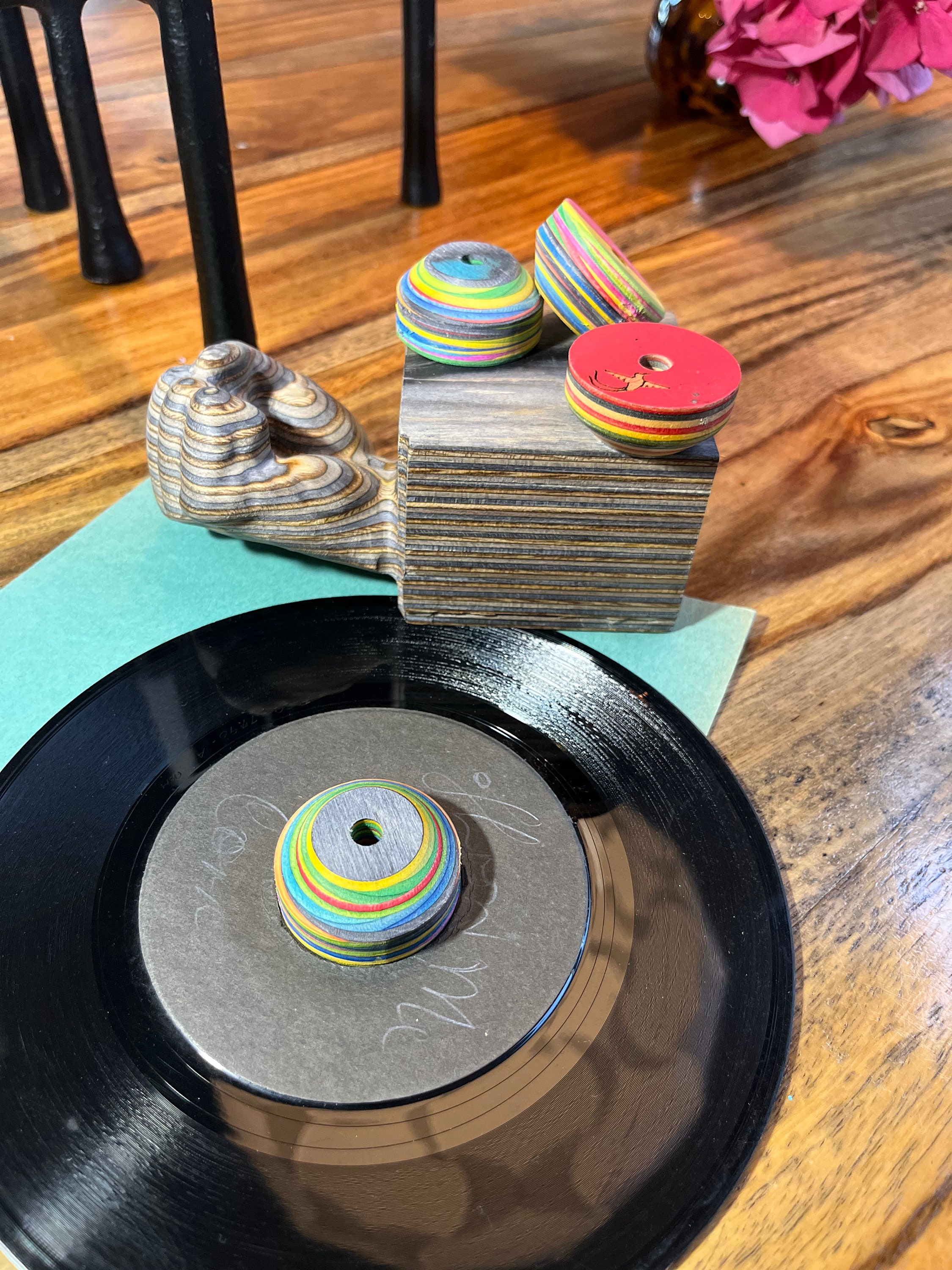 45 RPM Adapter 7 Vinyl Record Adapter Rock Maple - Etsy