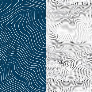 Seamless Topographic Prints, Exhibition Wall Art, Topography Patterns ...