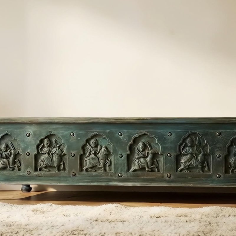 Wooden Trunk Indian Style - Etsy