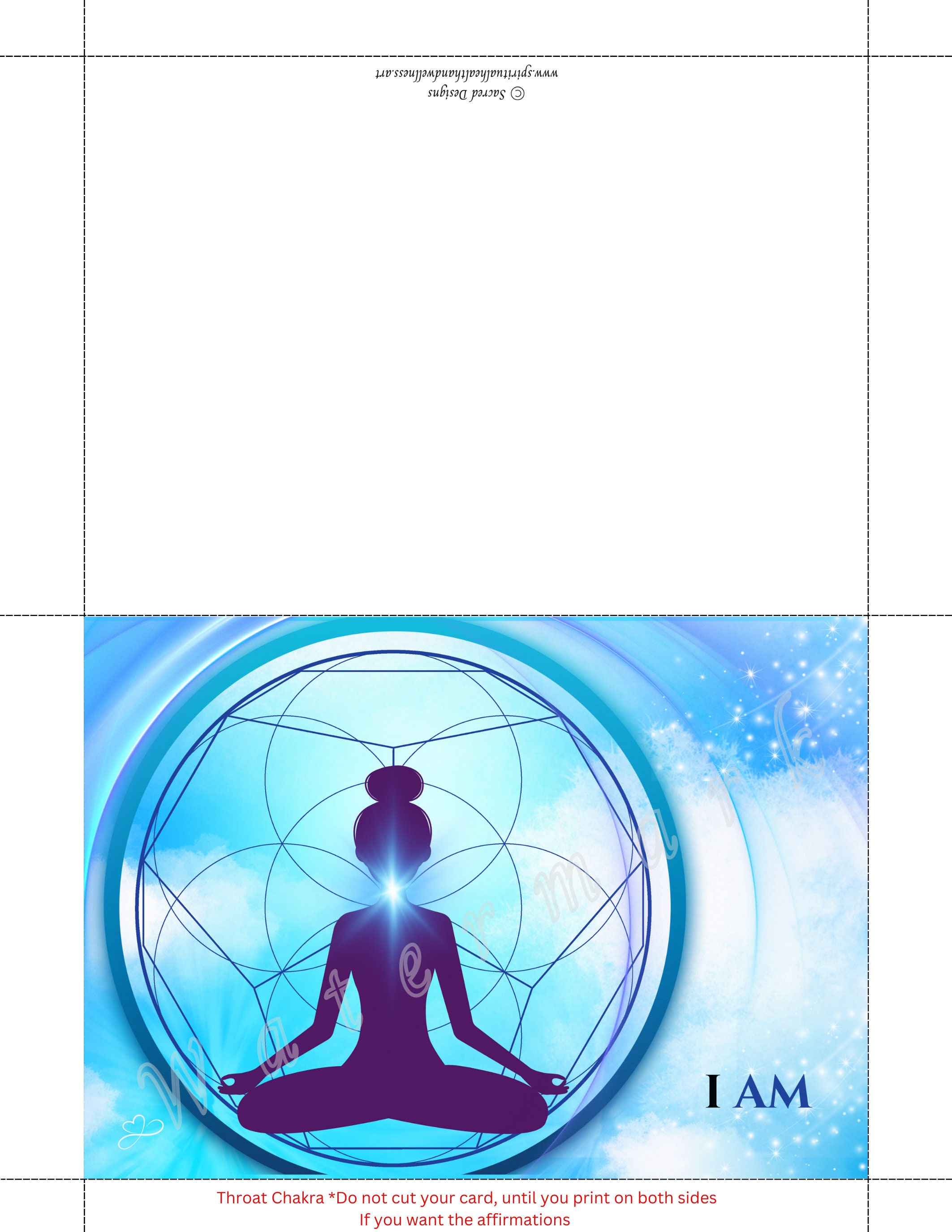 Sacred Geometry Chakra 7 Cards Instant Download and Printable.pdf - Etsy