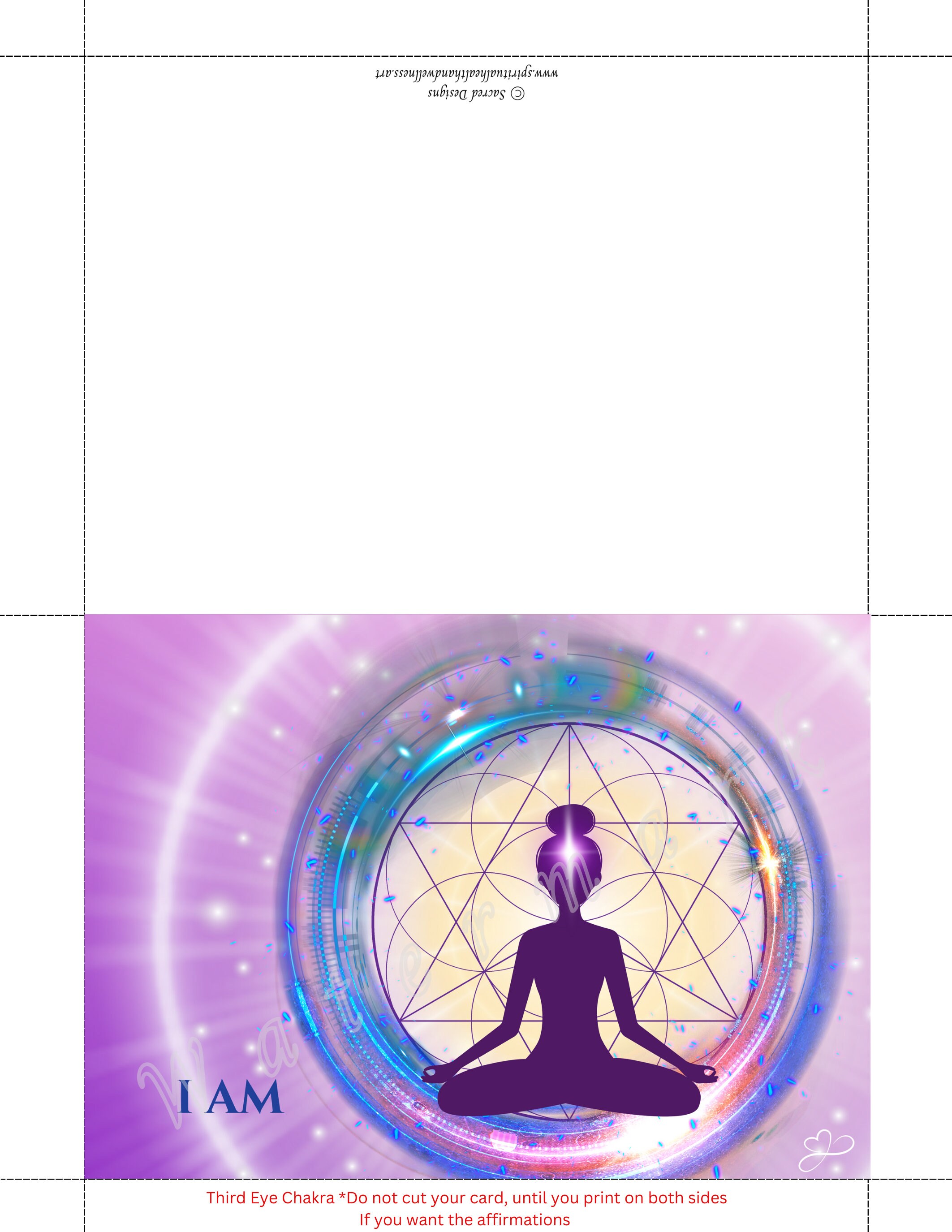Sacred Geometry Chakra 7 Cards Instant Download and Printable.pdf - Etsy