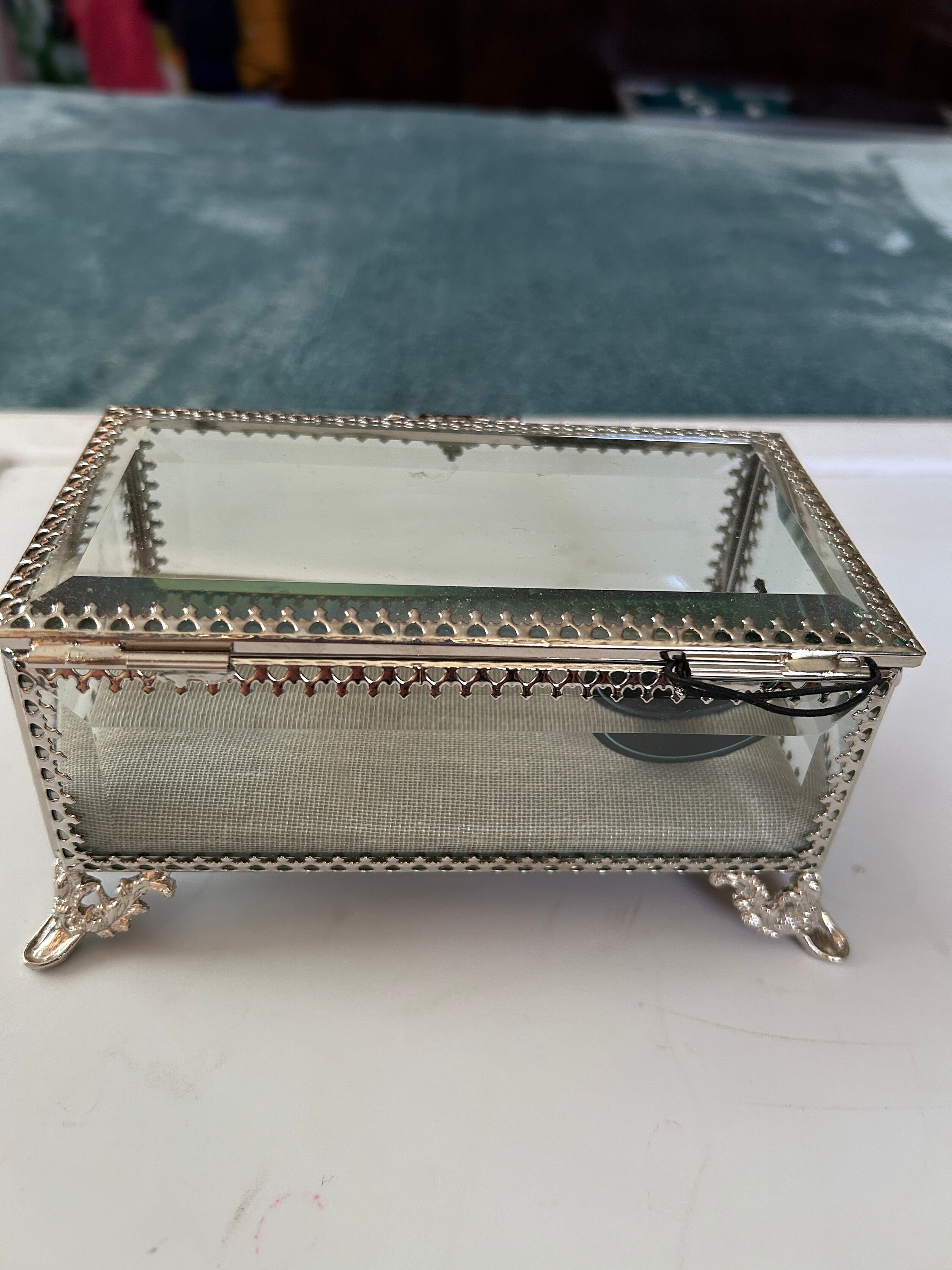 Glass Jewelry Box Cynthia Rowley New York Etsy