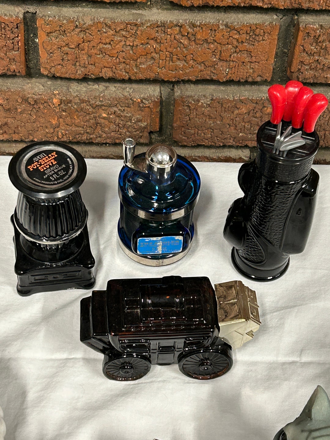 Lot of 4 Vintage Avon Cologne Bottles - Etsy