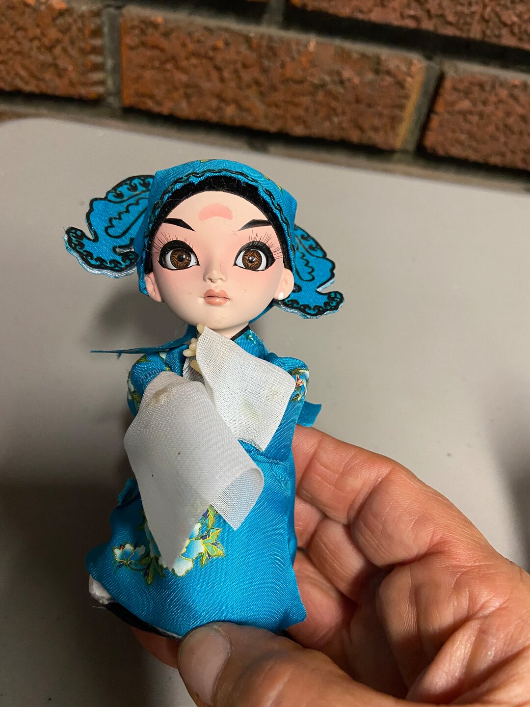 Chinese Beijing Peking Opera Characters Silk Doll Folk Features ...