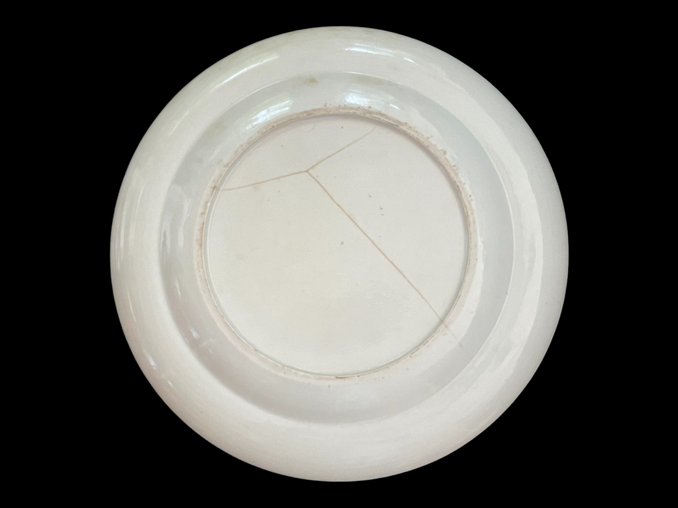 Antique Chinese Export Nanking Pattern Blue and White Plate Circa 1820 ...