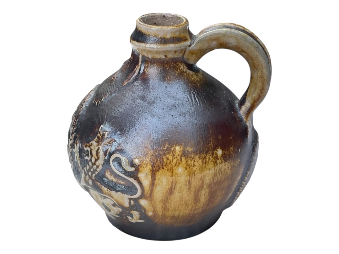 Antique German Stoneware Bartmann or Bellarmine Jug 1858 Jacob Auer - Etsy