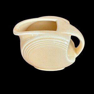 Fiestaware Style unmarked Mini 3 Disc Pitcher, Light Yellow - Etsy