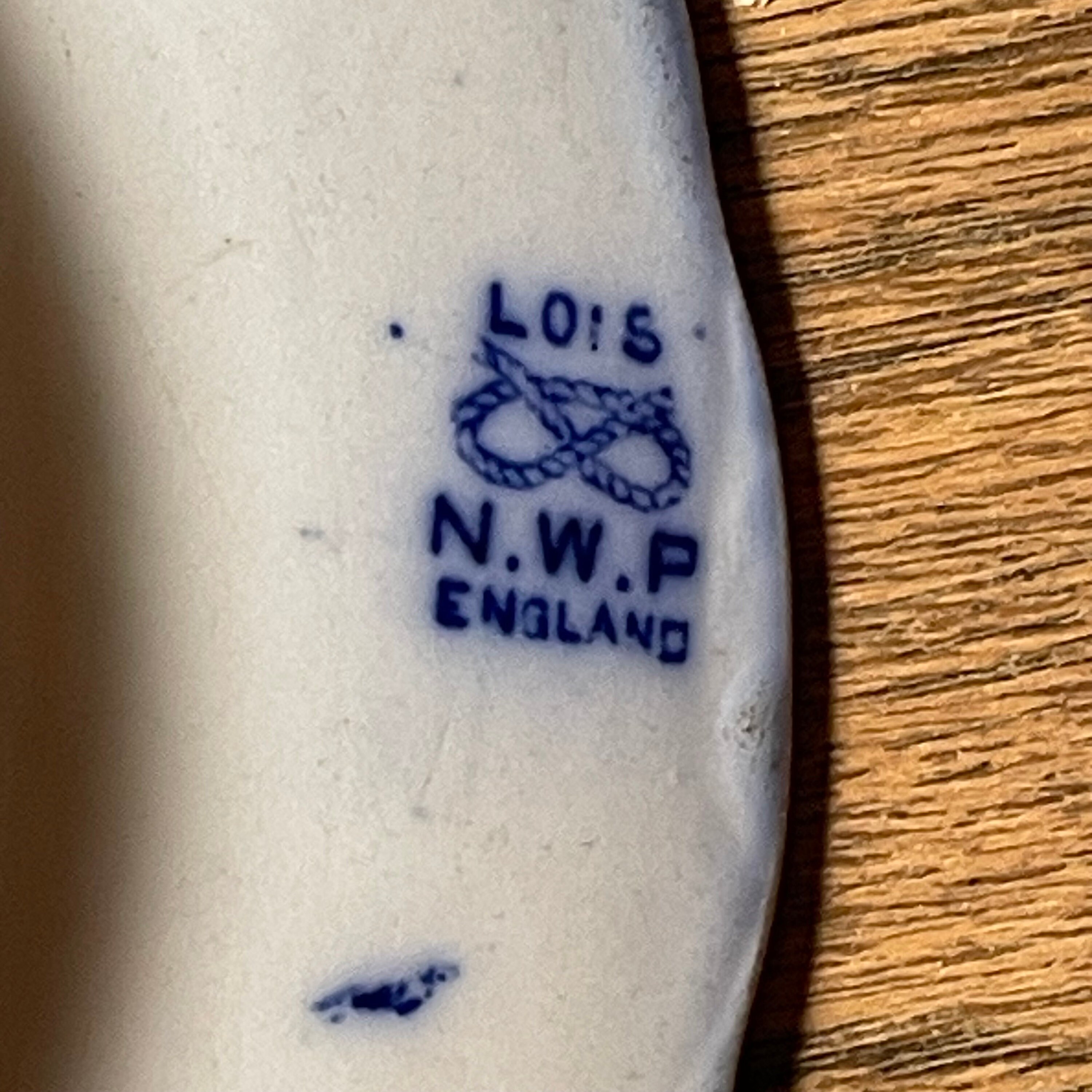 Flow Blue New Wharf Pottery, England Lois Pattern Soup Bowl Late 1800s ...