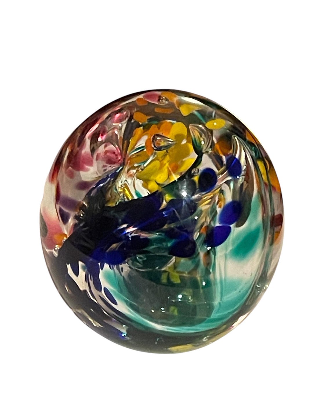Beautiful Vintage Jim Karg Blown-glass Paperweight - Signed - Etsy