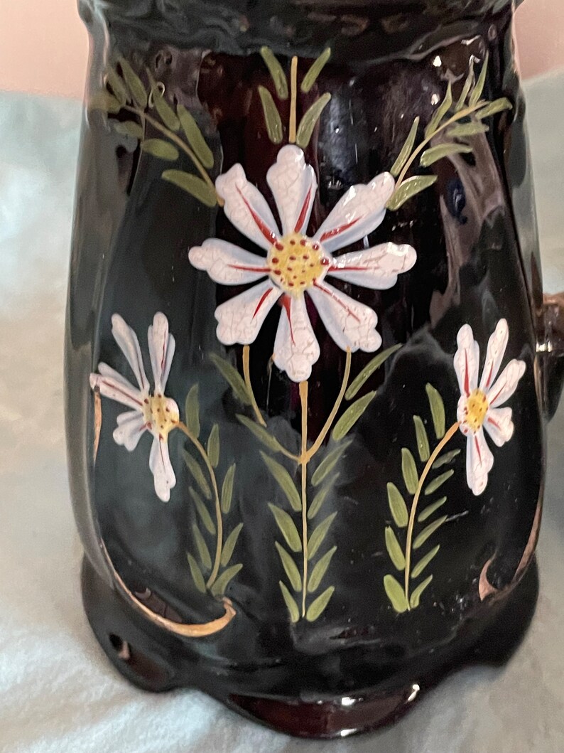 Antique Jackfield Pottery or Jackfield Style Pitcher Jug Shropshire or ...