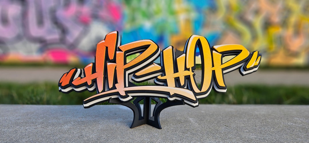 Laser Cut "hip-hop" in Graffiti Style. - Etsy