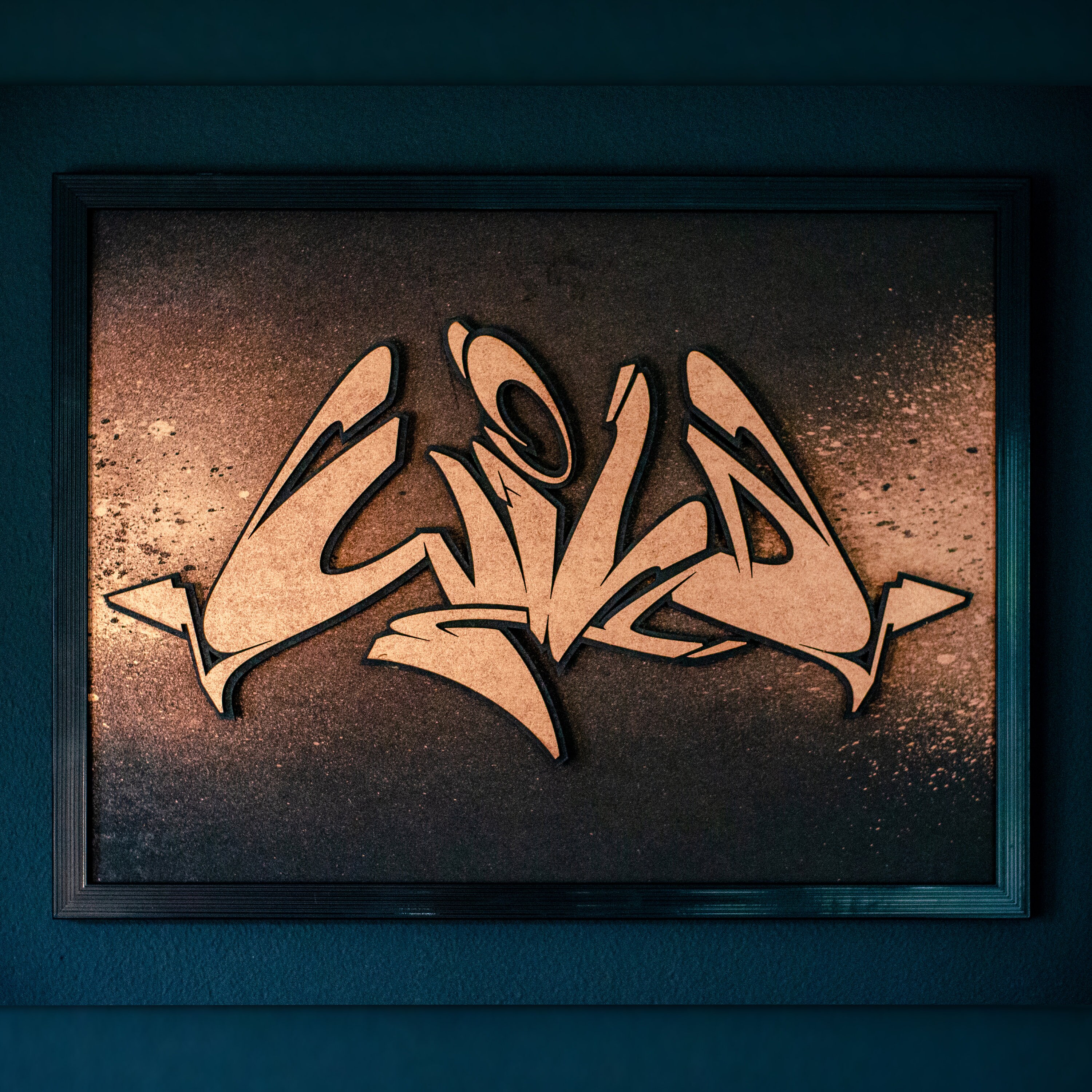Laser Cut "wild" in Graffiti Style. - Etsy