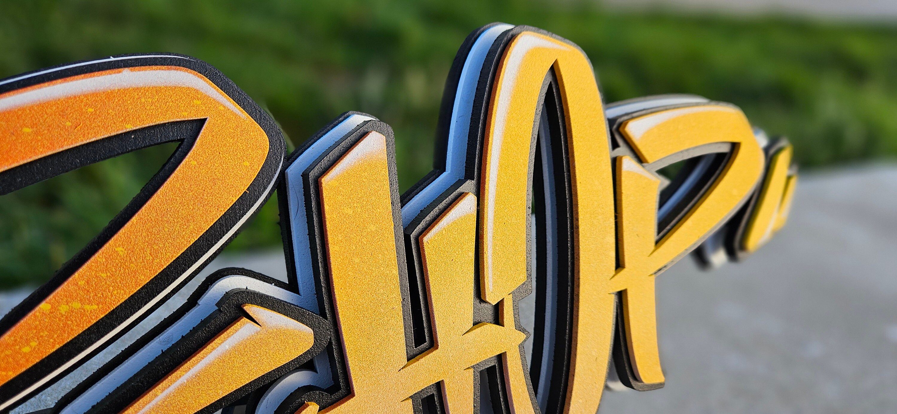 Laser Cut "hip-hop" in Graffiti Style. - Etsy