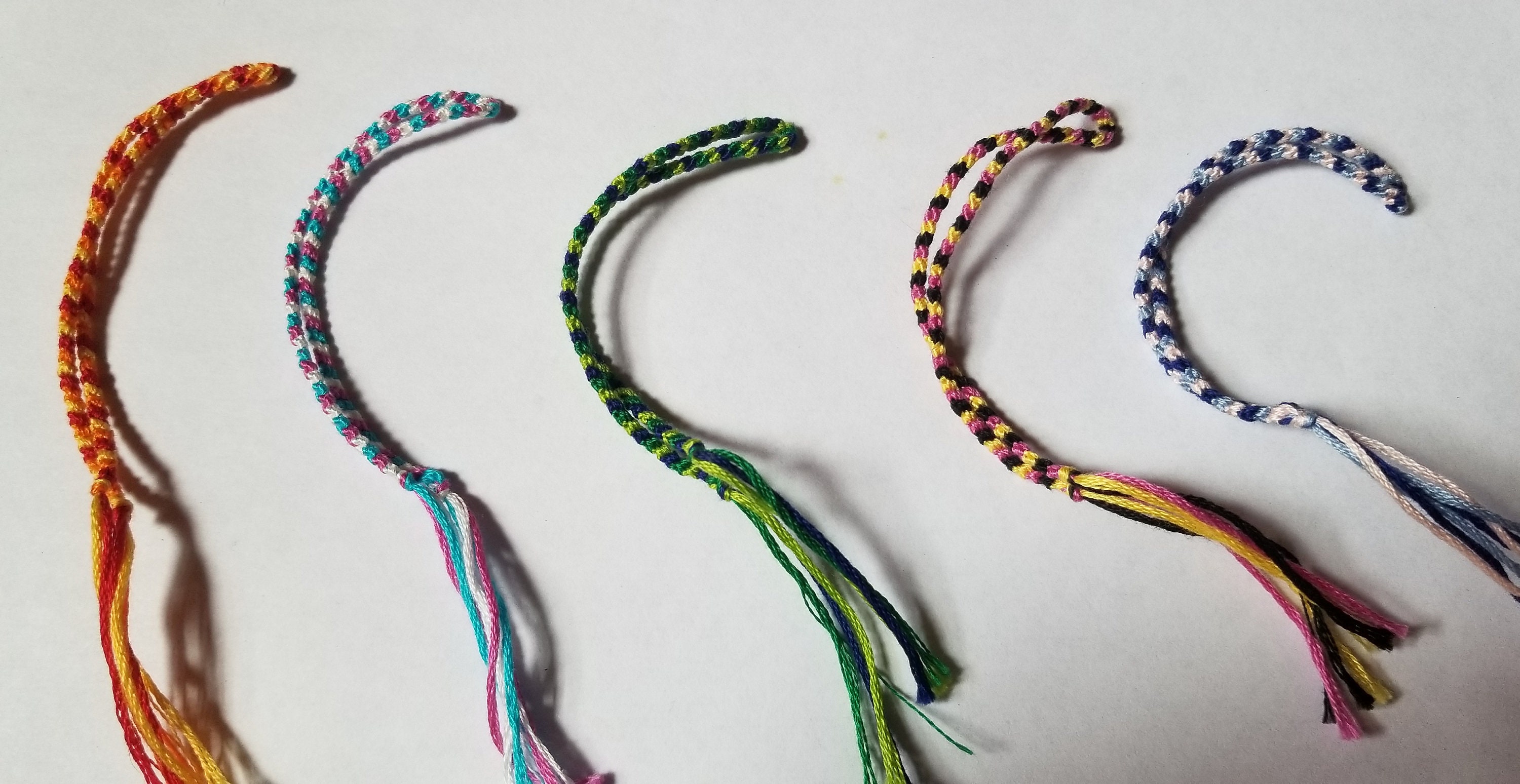 Candy Stripe Friendship Bracelet - Etsy