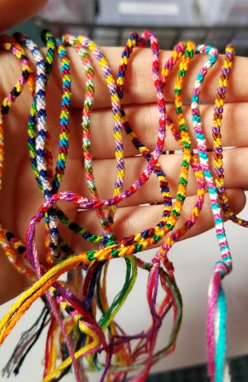 Candy Stripe Friendship Bracelet - Etsy