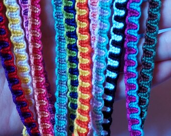 Vertical Wave Pattern Friendship Bracelet - Etsy