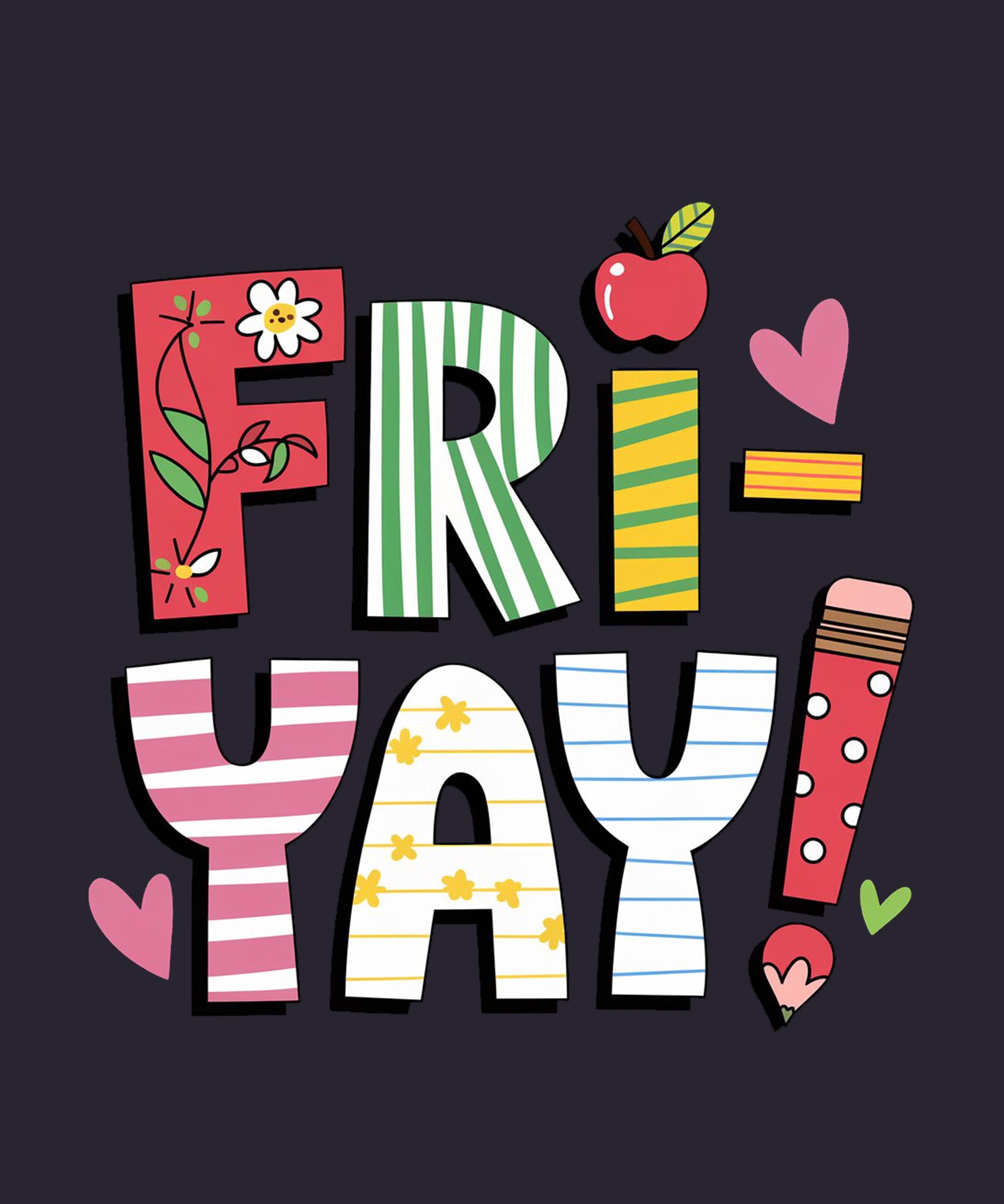 Fri-yay Happy Friday Funny Weekend Teacher Back to School PNG - Etsy