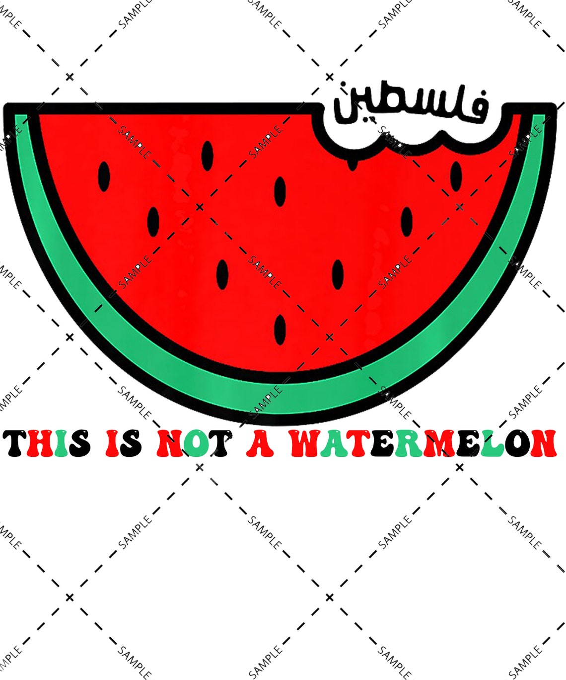 This is Not a Watermelon Palestine PNG - Etsy