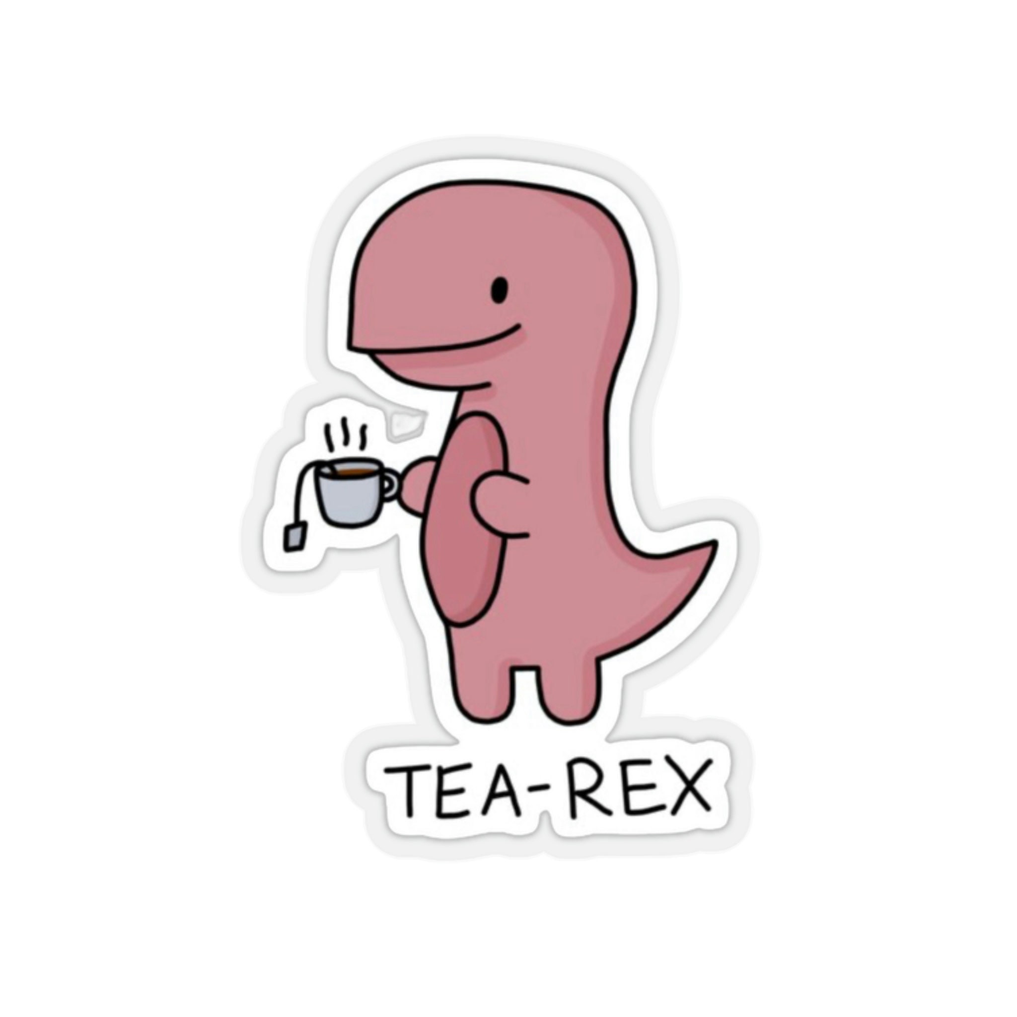 Tea-rex Sticker - Etsy