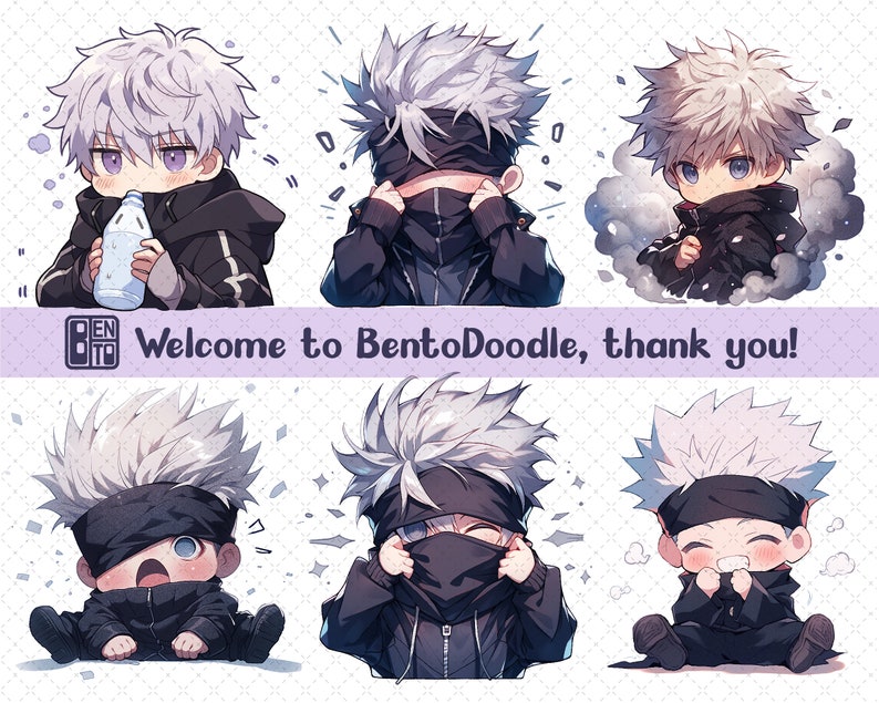 Chibi Gojo Character AI Generated PNG de alta resolución - Etsy España