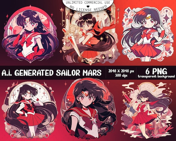 Sailor Mars Transparent