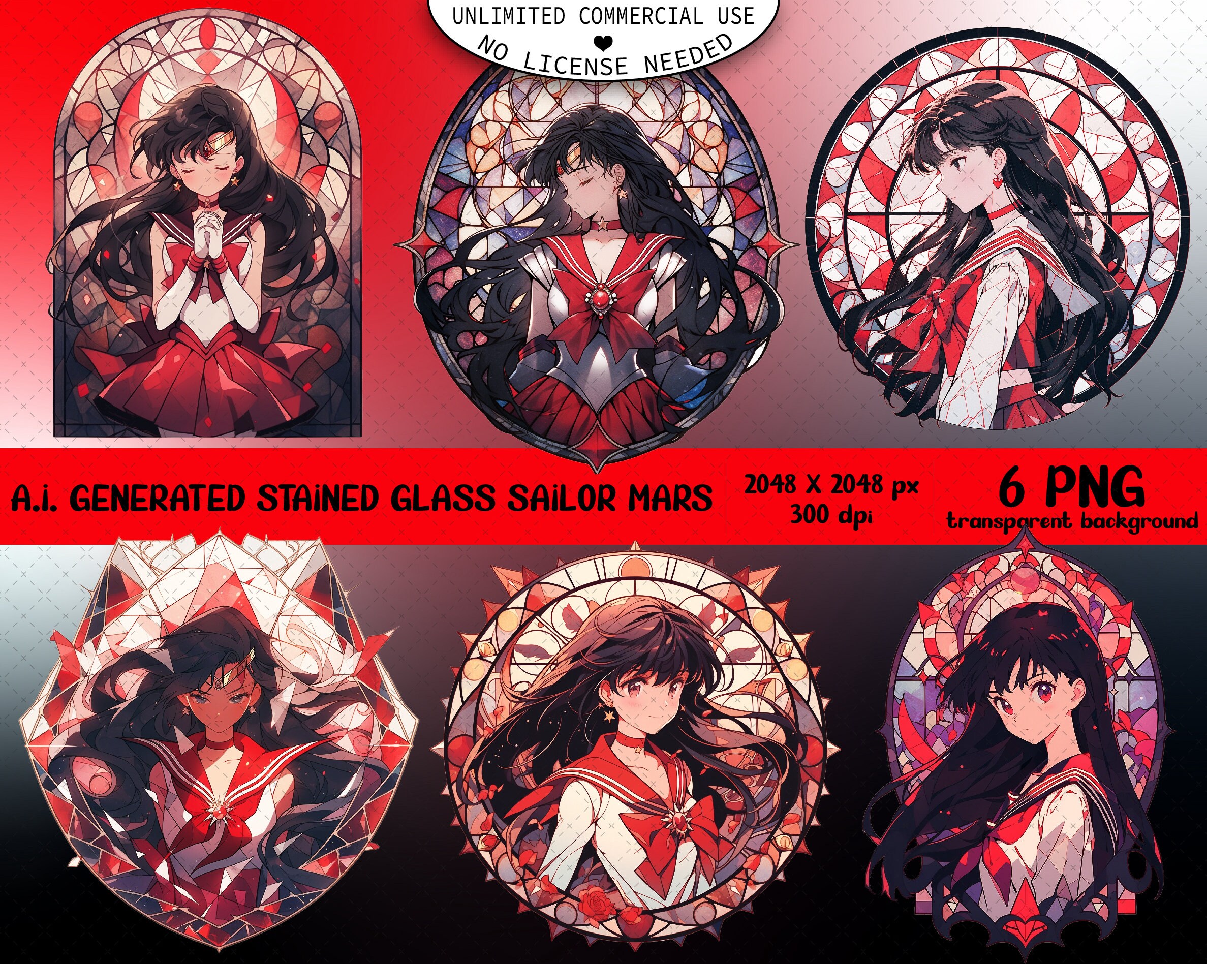 Sailor Mars Transparent