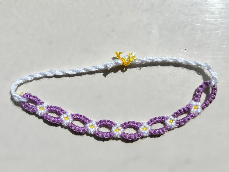 DAISY CHAIN COLLECTION: Friendship Bracelet & Earrings Handwoven ...