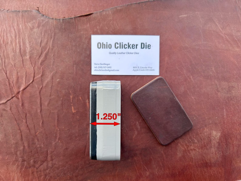 Hat Patch Clicker Die Large Rectangle Leather Clicker Die Free Shipping ...