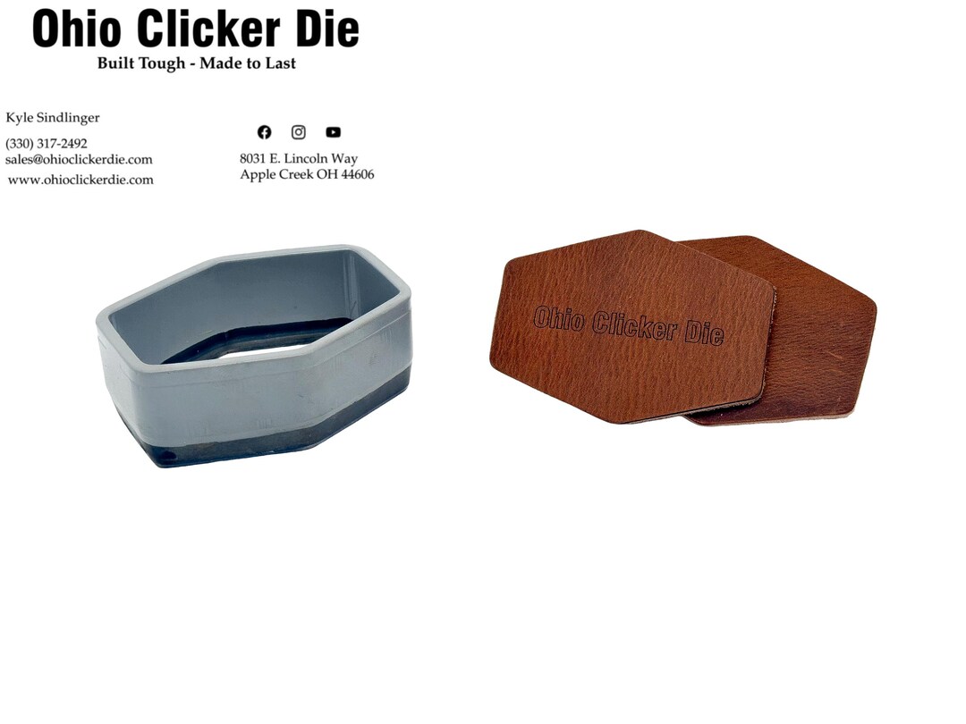 Hat Patch Leather Clicker Die - Hexagon - Free Shipping - Etsy