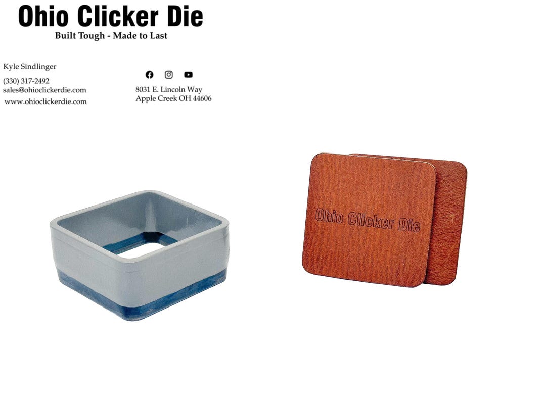 Hat Patch Clicker Die - Square - Free Shipping - Etsy