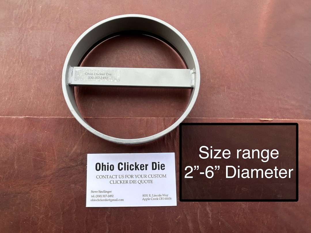 Circle 2 6 Leather Clicker Die - Etsy