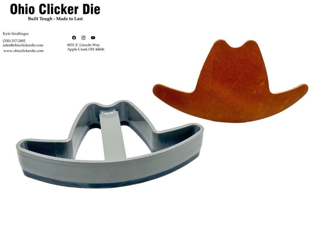 Cowboy Hat Coaster Leather Clicker Die - Etsy