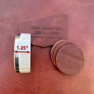 Circle 2 6 Leather Clicker Die - Etsy